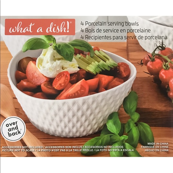 over and back | Dining | New Over And Back 4 Porcelain Serving Bowls ...
